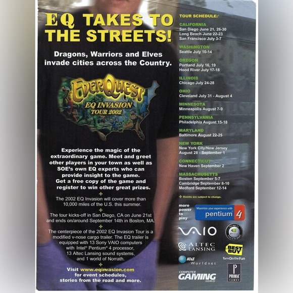 Everquest | Art | 202 Everquest Eq Invasion Tour Video Game Convention ...